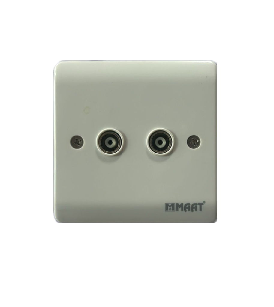 TV/COAXIAL SOCKET DOUAL Box Code: Z433 | Brain Coral Pvt Ltd